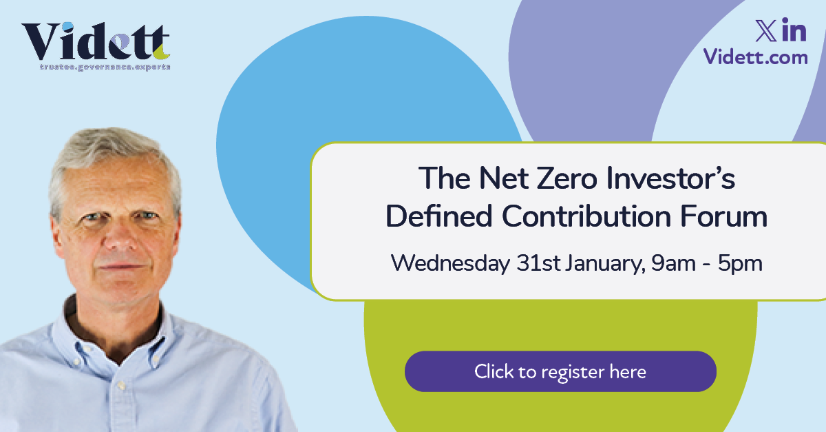 Net Zero Investor's Defined Contribution Forum - Vidett