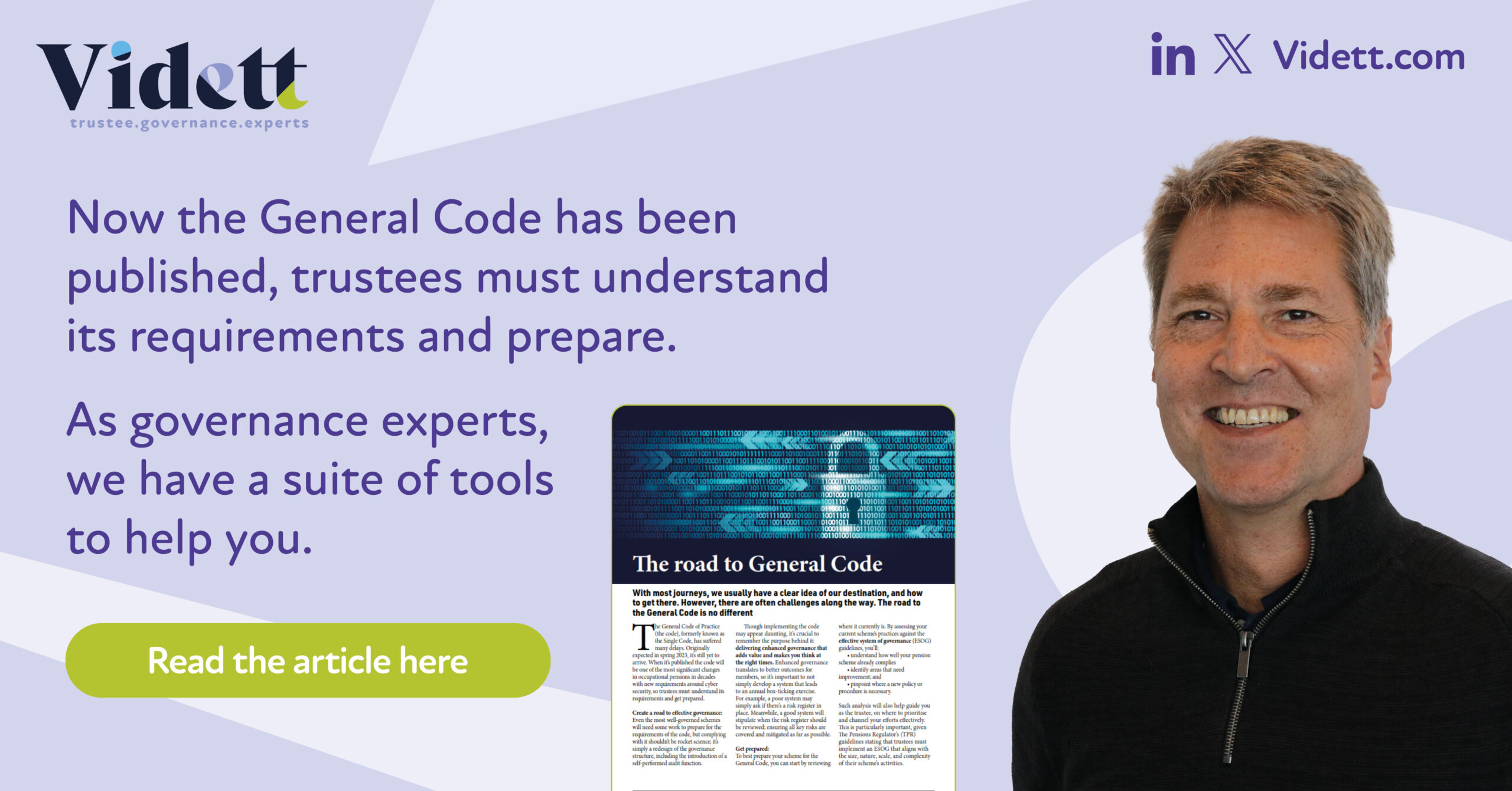 The road to general code - Vidett