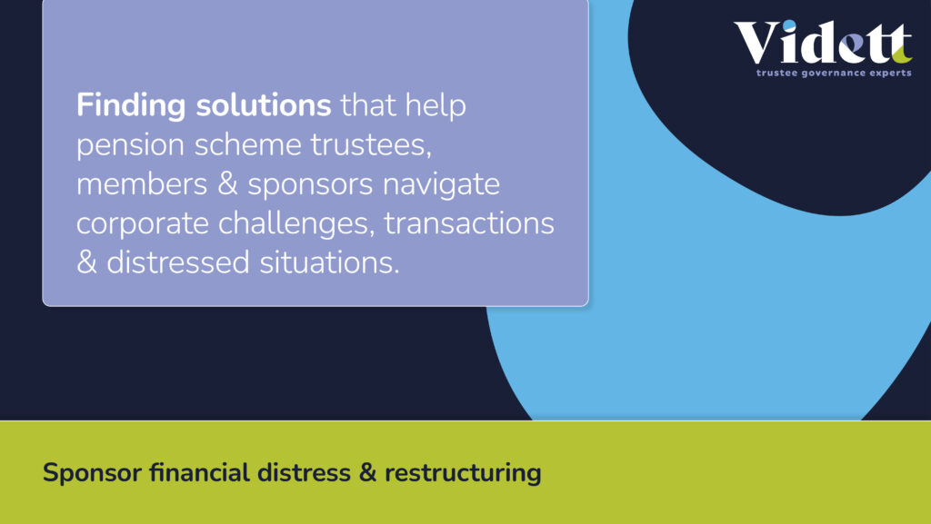 Sponsor financial distress & restructuring – Vidett
